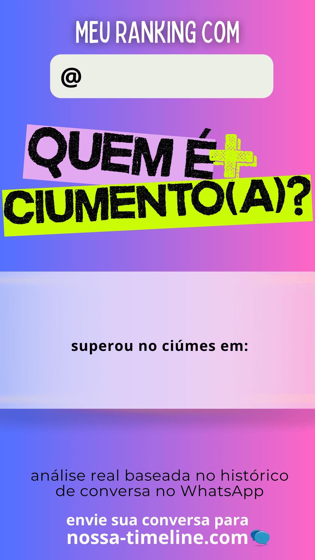 Nosso Timeline - Transforme sua conversa do WhatsApp em uma história ...